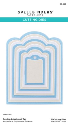 Spellbinders S5-625 Scallop Labels and Tag Etched Dies – Michelle's ...