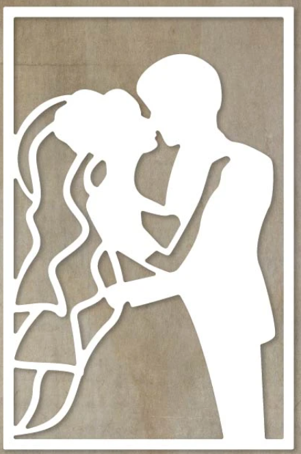 Paper Rose Studio - Wedding Kiss Frame – Michelle's Cards & Stamps